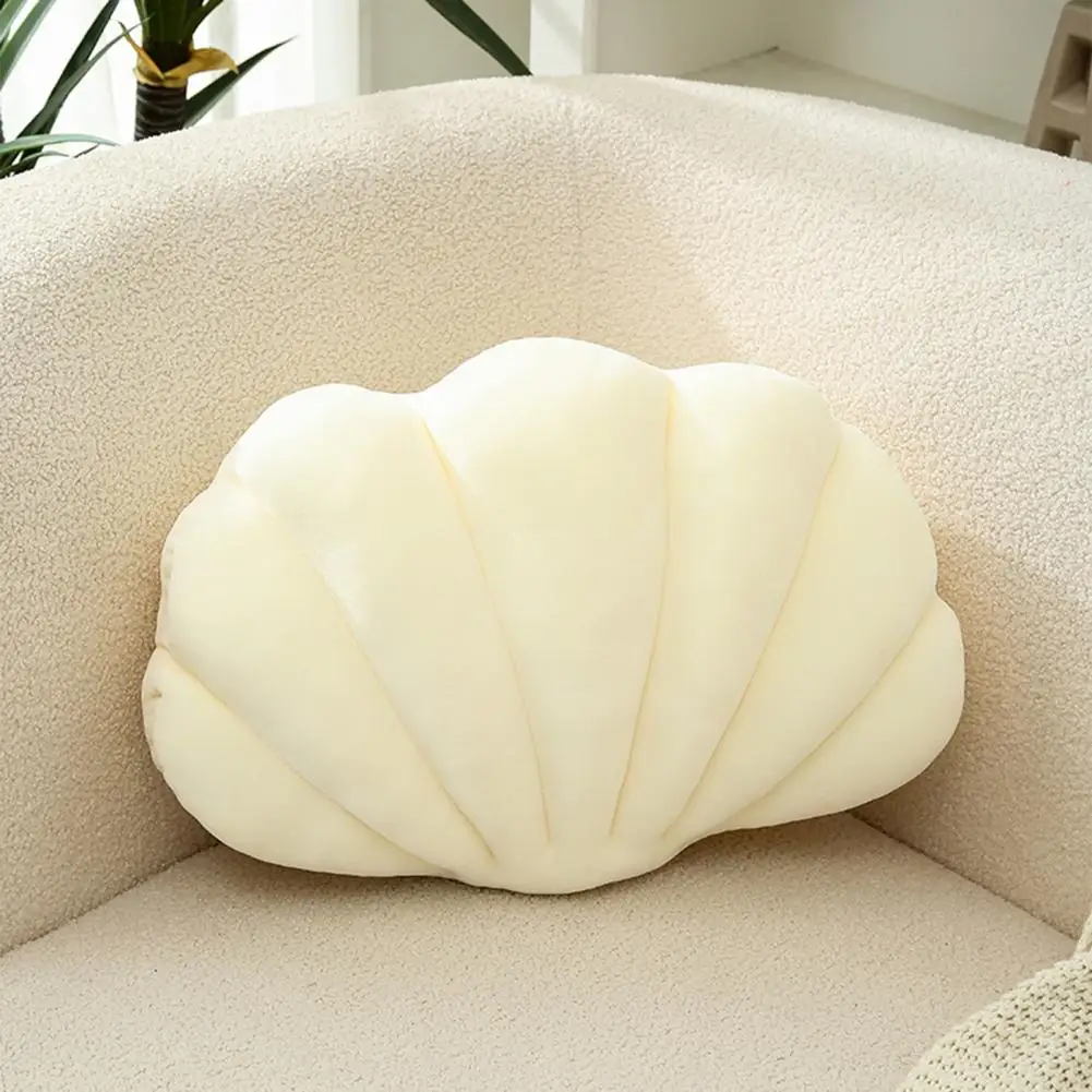 Shell-Shaped-Pillow-Soft-Seashell-Bed-Sofa-Cushion-Velvet-Stuffed ...