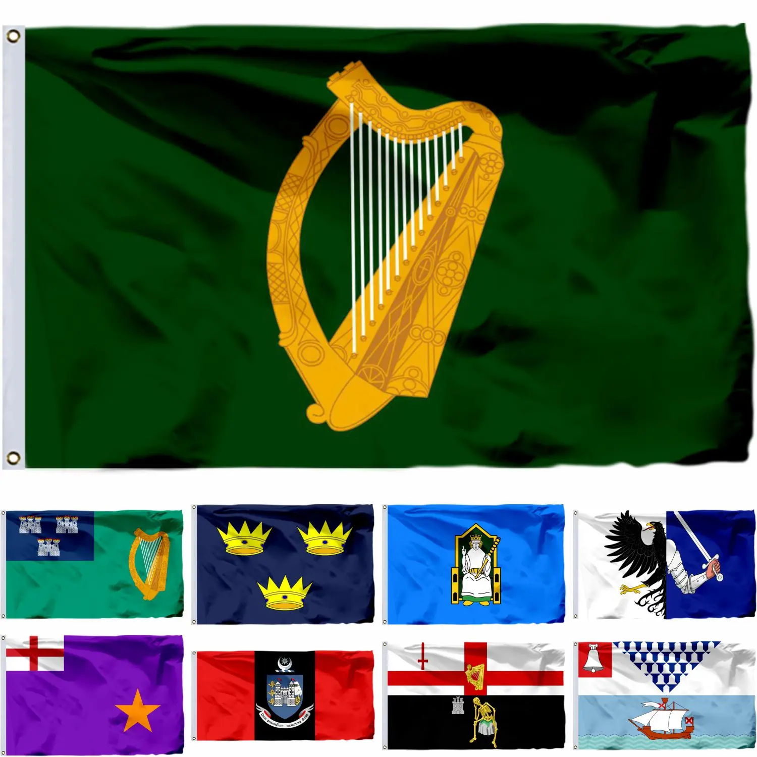 Ireland-Leinster-Flag-Ulster-of-Belfast-3X5FT-Londonderry-and-Drogheda ...