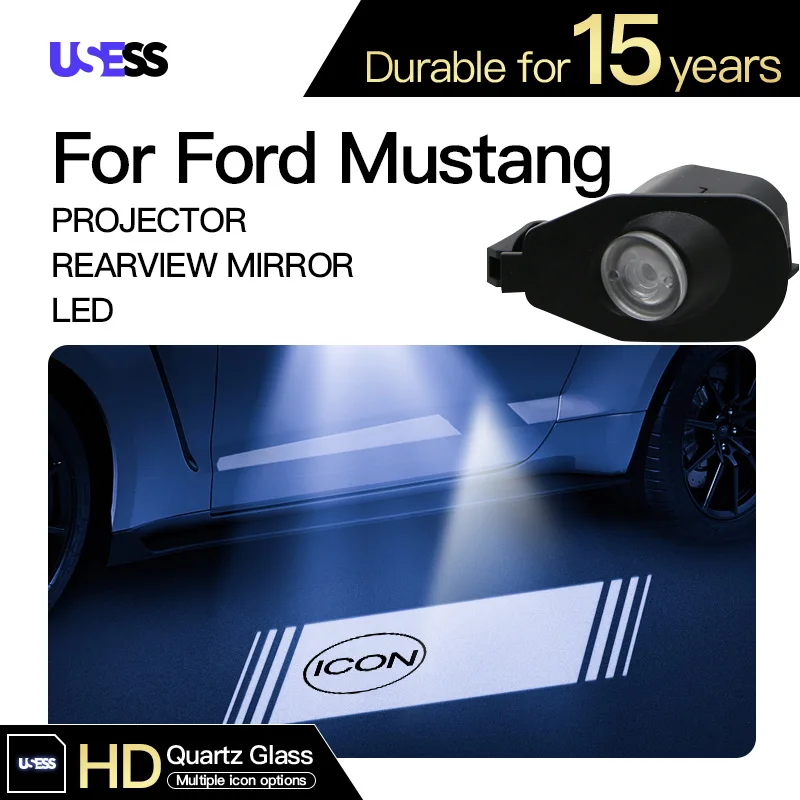 For Led Car Side Puddle Icon Laser Welcome Light Rearview Mirror ...