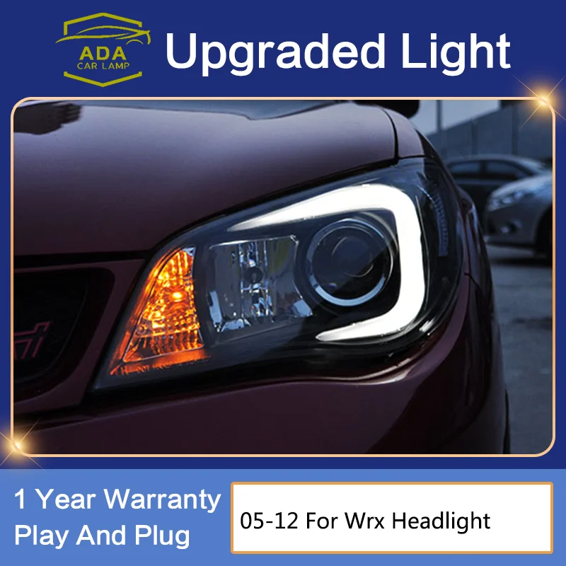 Auto Head Lamp For Subaru Impreza 2005 2012 WRX turn signal LED ...