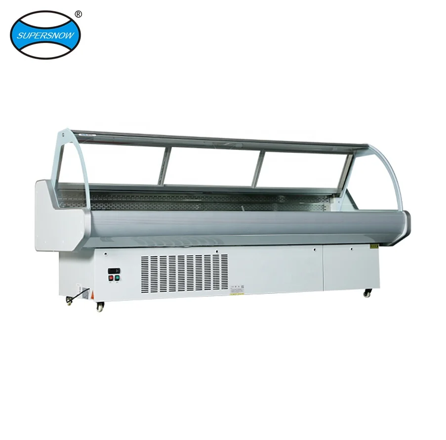 Commercial meat display refrigerator freezer for supermarket ...