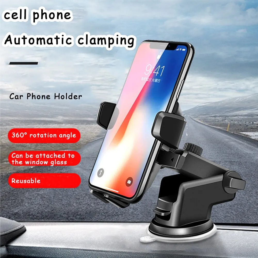 1 PC Universal Car Phone Holder 360° Windshield Mobile Holder Support ...