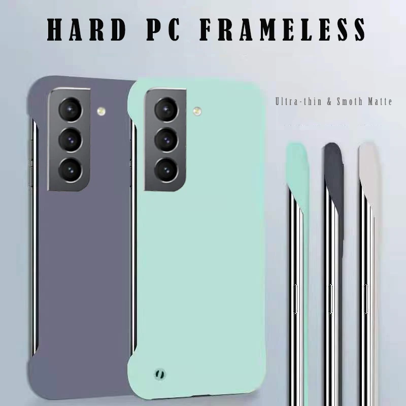 Fino fino duro caso sem moldura para samsung galaxy s23 ultra s22 s21 s20 fe s10 s9 nota 20 ...