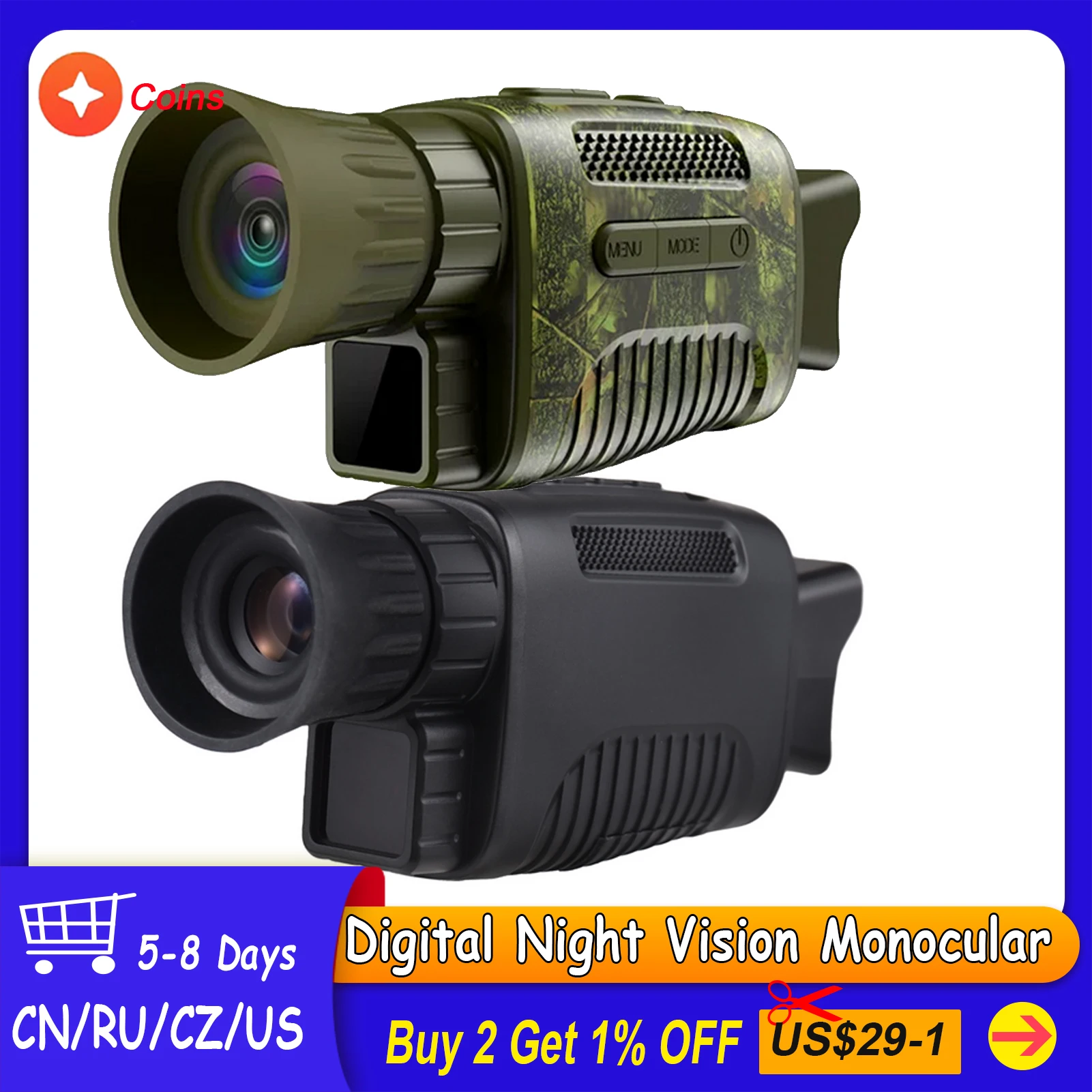 Digital-Night-Vision-Monocular-24MP-1080P-Infrared-Night-Vision-Goggles ...