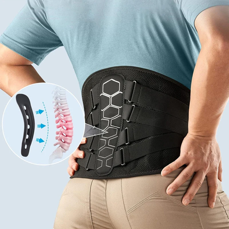 Orthopedic-Lumbar-Back-Belt-with-Lumbar-Pad-and-Pulley-System ...
