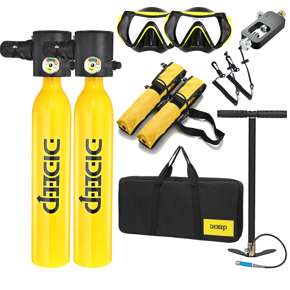 DIDEEP Kit de Mini tanque de buceo con bomba, equipo de tanque de buceo ...