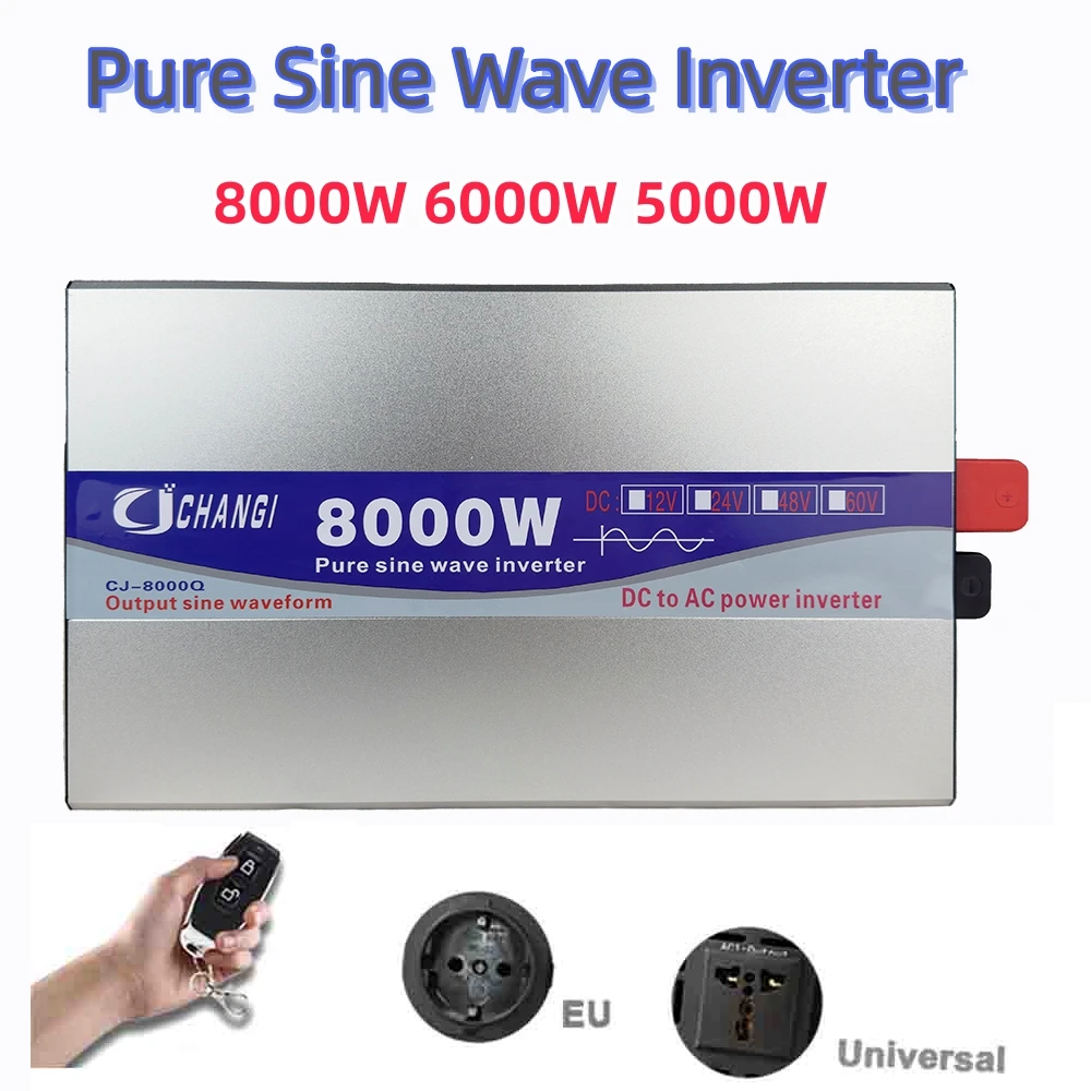 Inverter-12V-24V-48V-72V-To-AC-220V-Pure-Sine-Wave-60hz-8KW-8000W-5000W ...