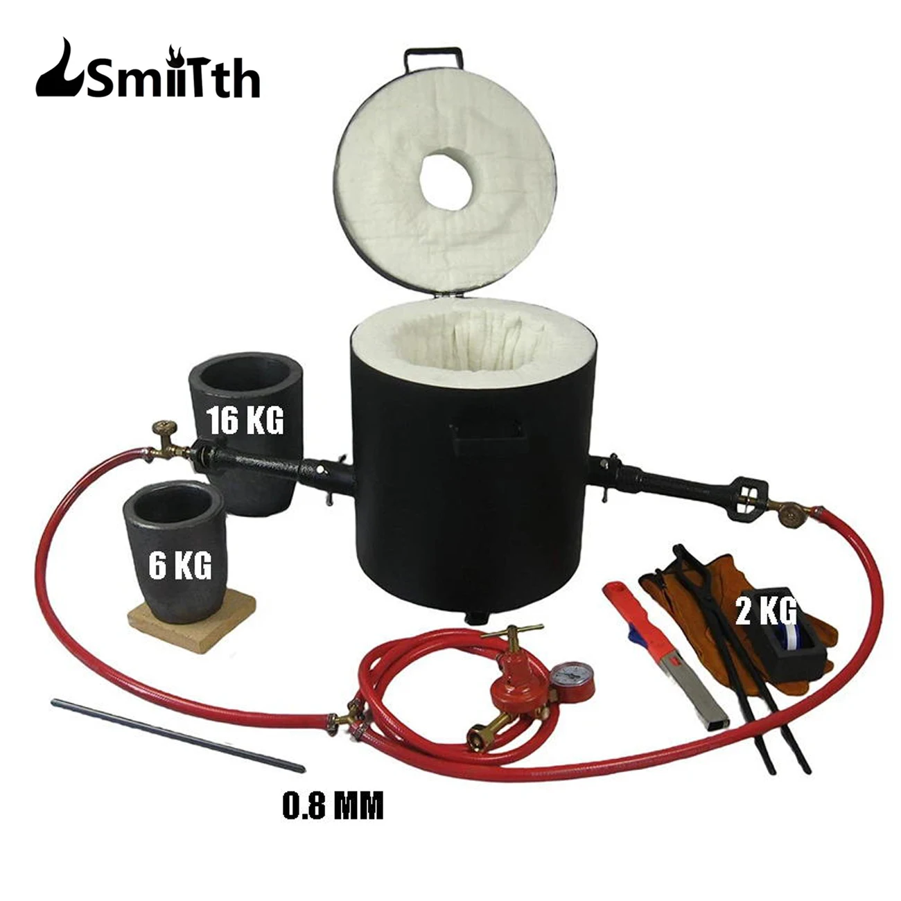 LSMIITTH-16-KG-Gas-Metal-Melting-Furnace-Kit-2642-F-1450-C-Propane ...