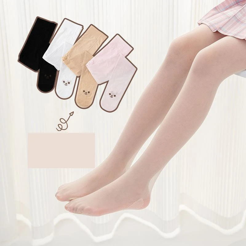 Summer Kids Pantyhose Rabbit Ballet Dance Tights For Girls Stocking Ultra Thin Breathable Solid ...