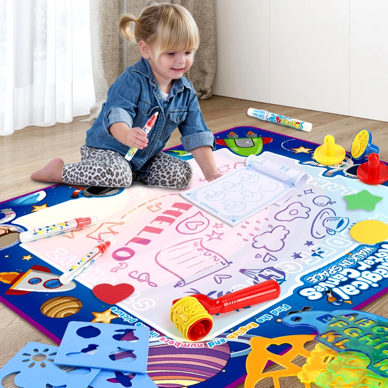 Magic-Water-Drawing-Mat-Coloring-Doodle-With-Reusable-Magic-Pens ...