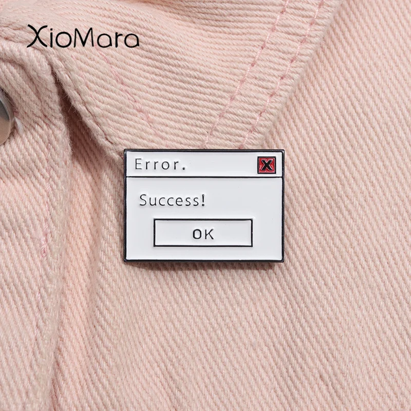 Error-Success-OK-Enamel-Pin-Computer-Popup-Window-Network-Meme-Brooch ...