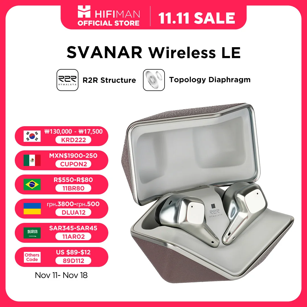 HIFIMAN-SVANAR-Wireless-LE-Noise-Cancelling-Bluetooth-in-Ear-Hi-Fi ...