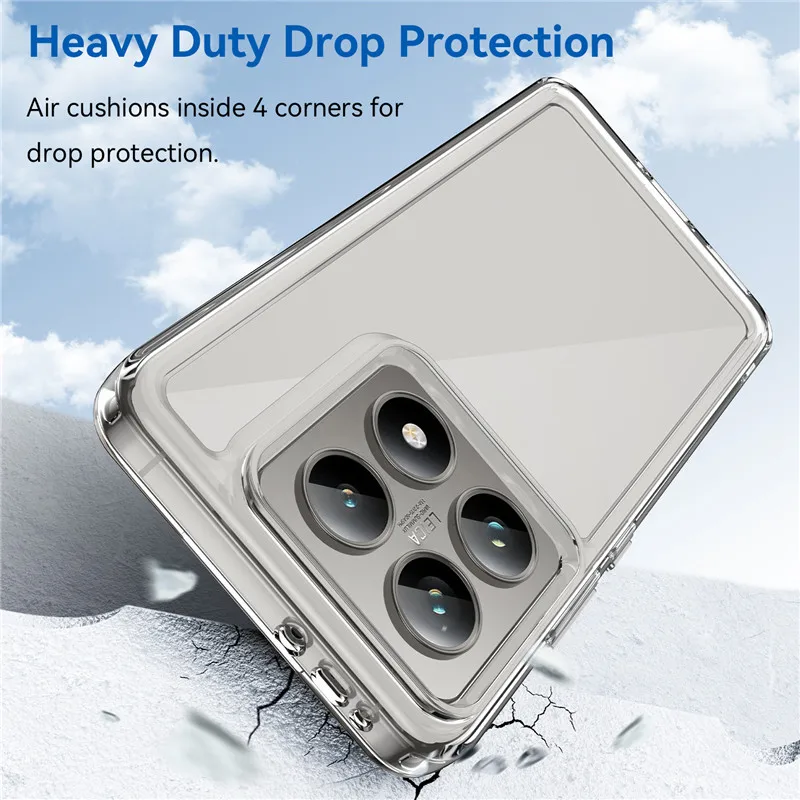 For-Xiaomi-14T-Pro-Case-Xiaomi-Mi-14T-Pro-Cover-TPU-Border-Acrylic ...