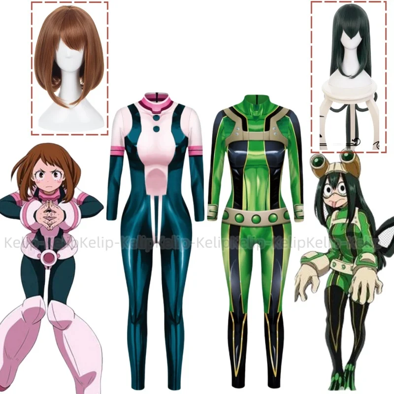 Anime-My-Hero-Academia-Ochaco-Uraraka-Asui-Tsuyu-Froppy-Cosplay-Costume ...