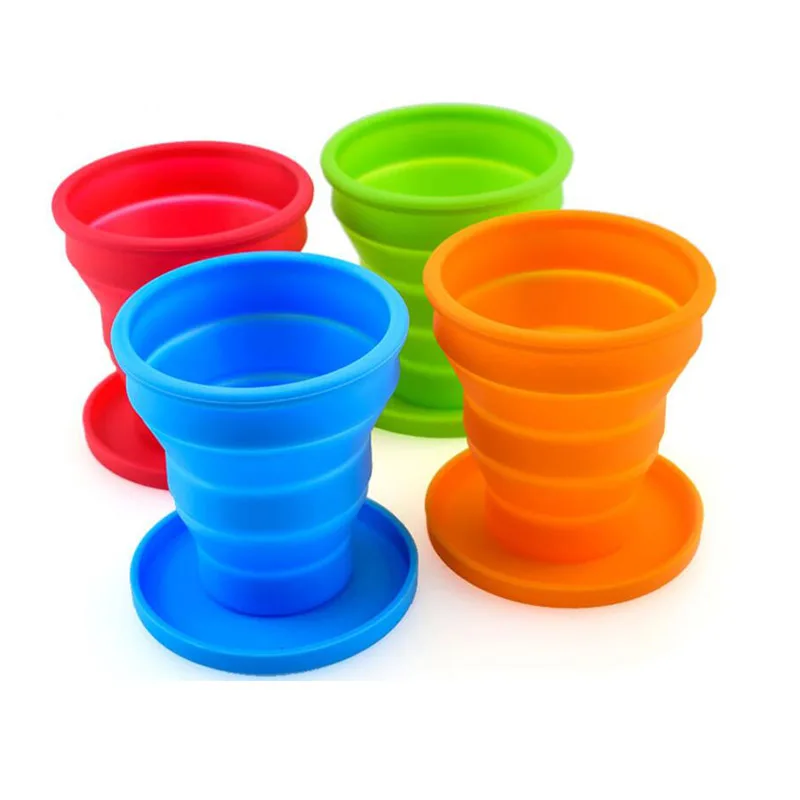 200ml-Portable-Silicone-Retractable-Folding-Cup-With-Lid-Telescopic ...