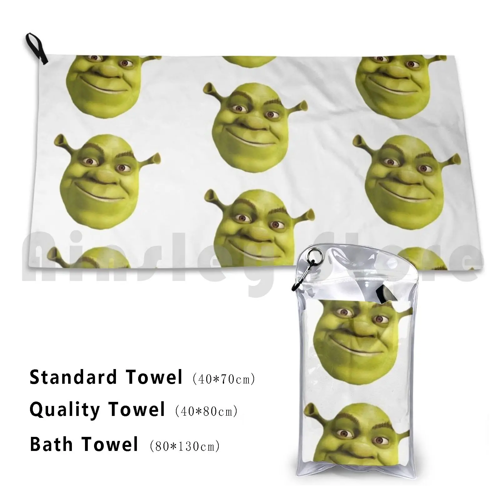 Shrek-Bath-Towel-Beach-Cushion-Funny-Funny-Shrek-Meme-Cartoon-Cute ...