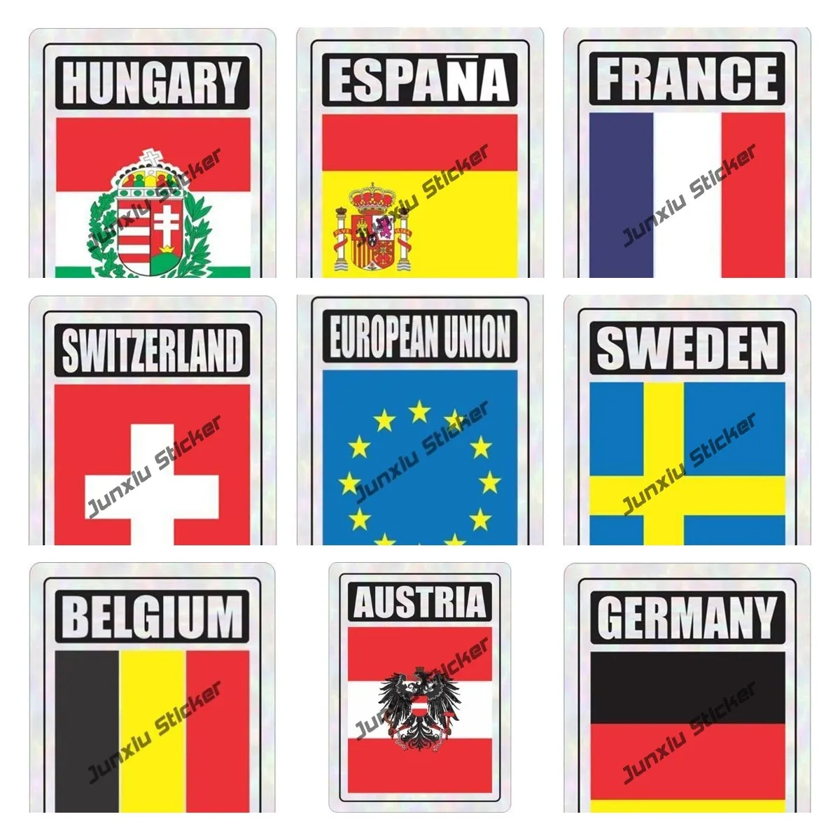 Europe-National-Flag-Car-Stickers-Travel-Luggage-Decal-Car-Assessoires ...