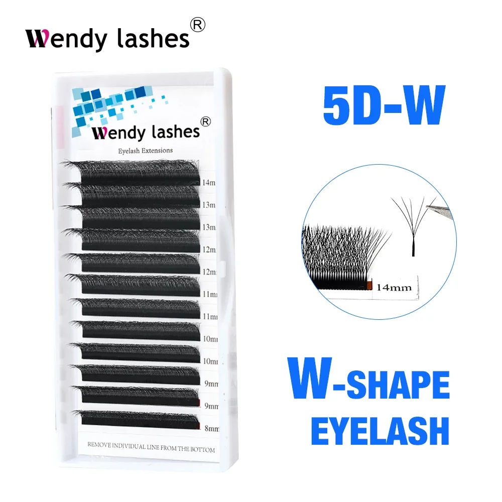 5d W Shape Eyelash Extensions Premade Volume Fan Lashes W Style Lashes ...