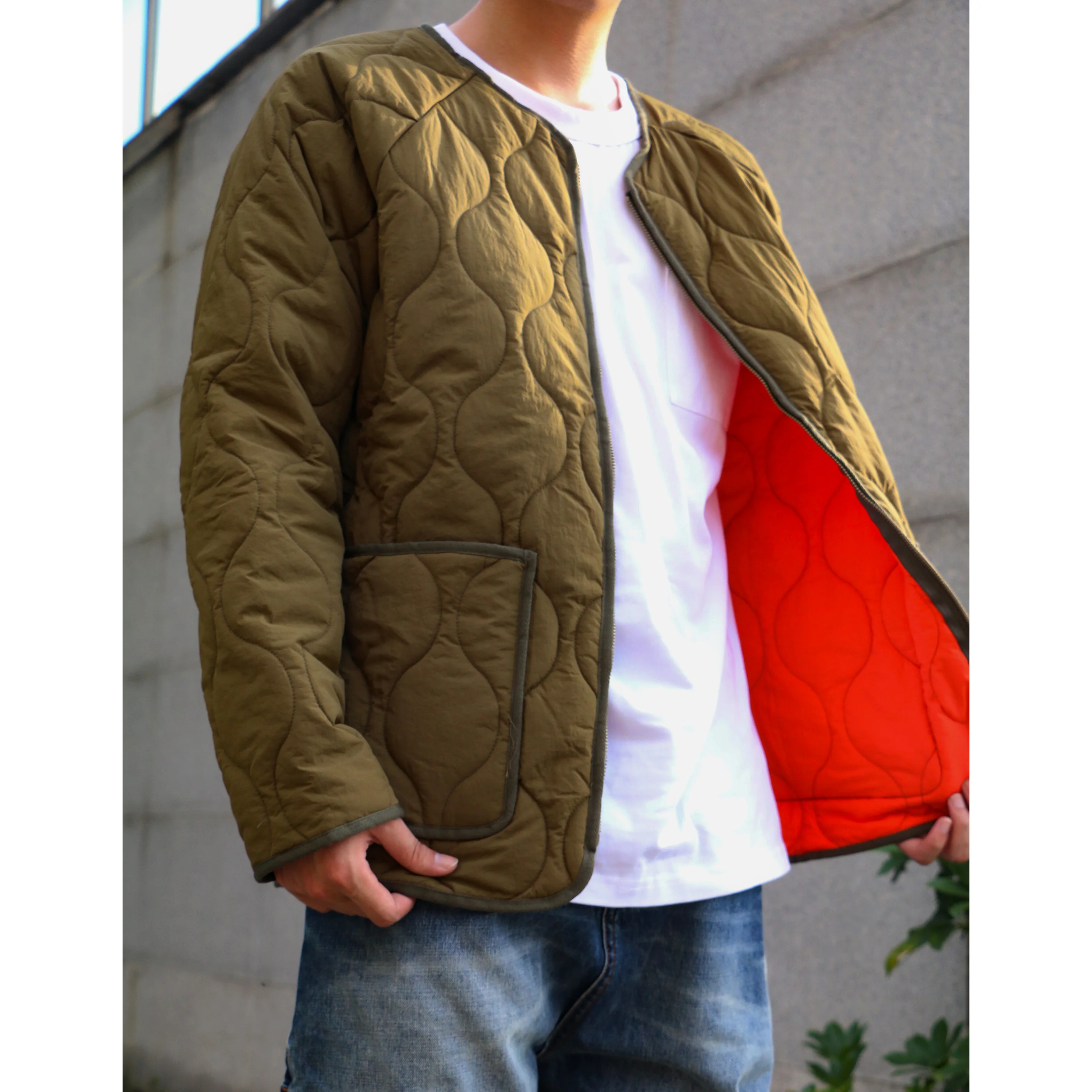 Men-s-Air-Force-MA-1-Military-Arm-Solid-Color-Parkas-Men-Quilted-Jacket ...
