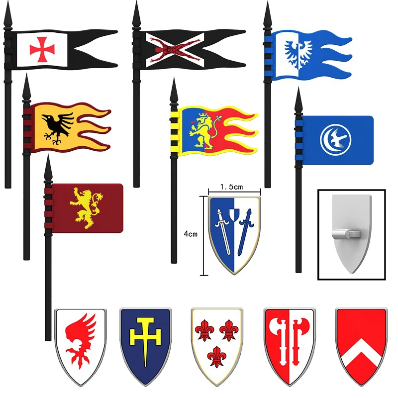 Medieval-Flag-Military-Wars-of-the-Roses-Shield-Building-Blocks-Army ...
