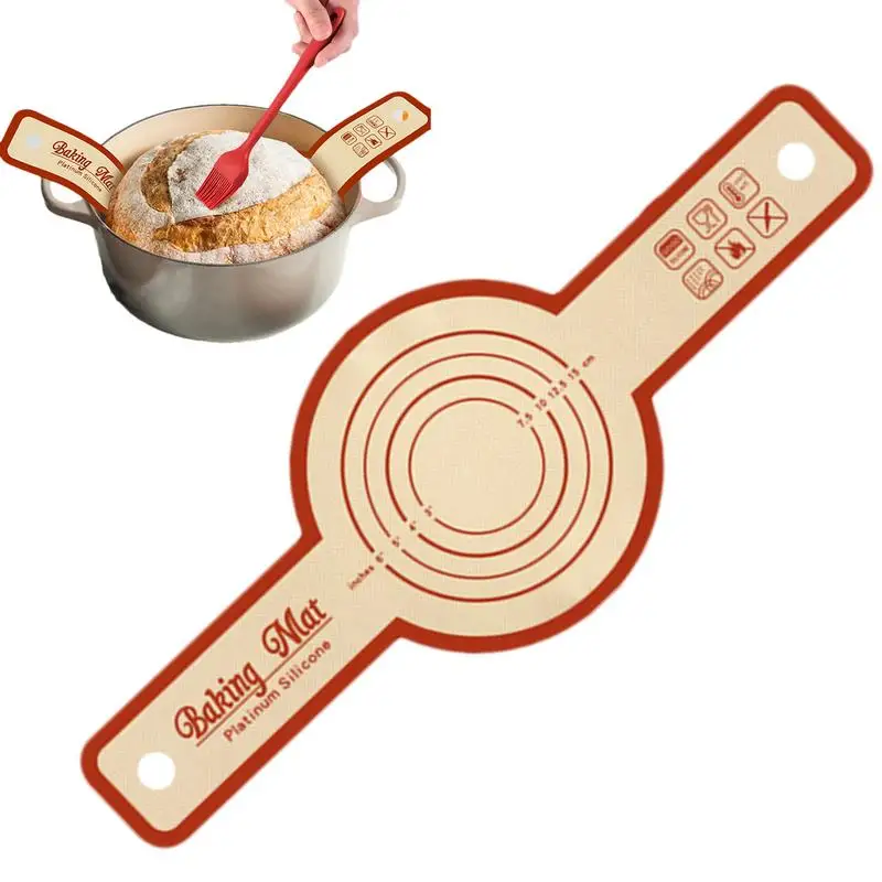 Silicone-Pastry-Mat-Folding-Bread-Sling-Kneading-Mat-Elastic-Rolling ...