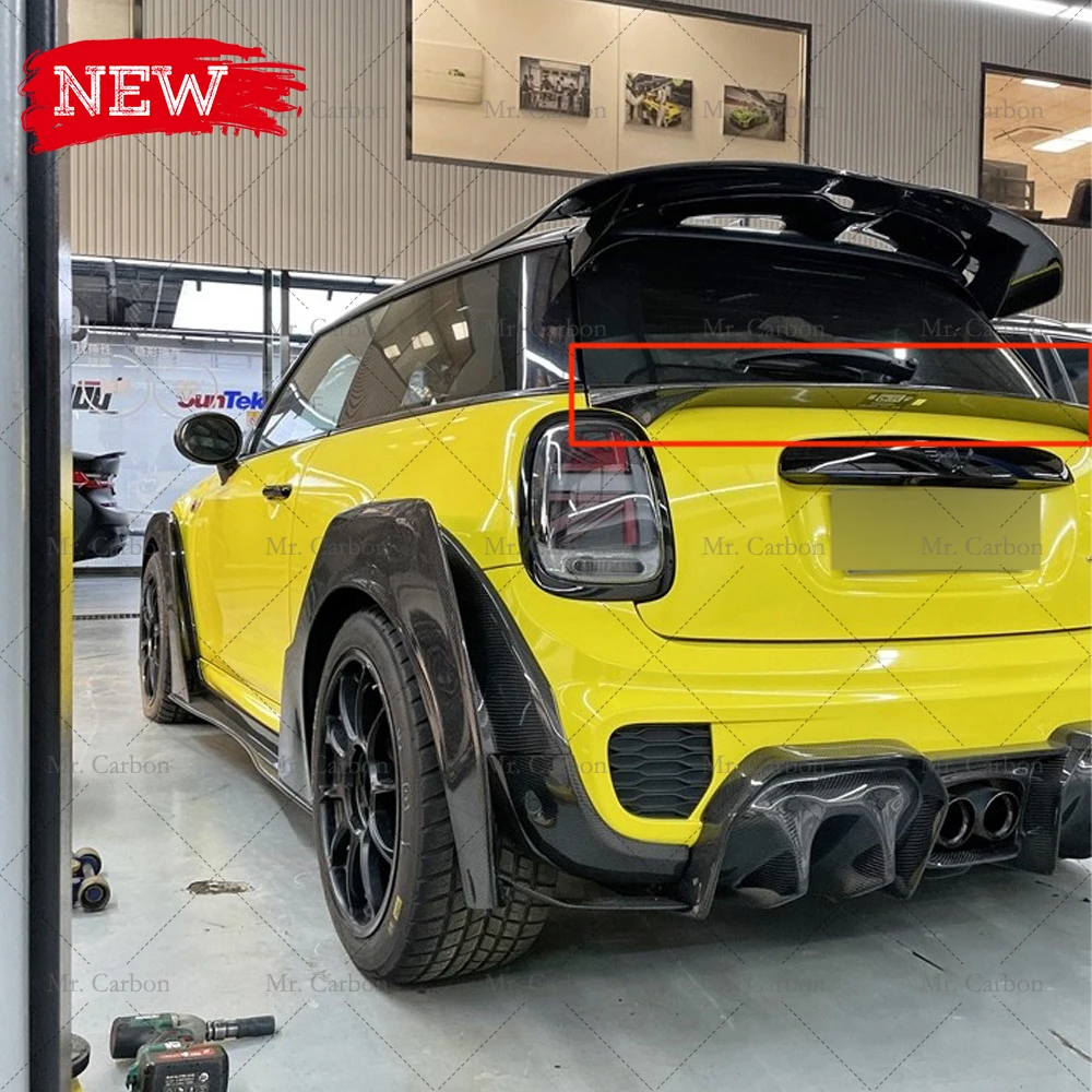 MIDDLE LIP FOR MINI F56 COOPER/S/JCW CARBON FIBER GLASS TRUNK SPOILER ...