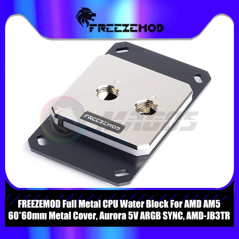 FREEZEMOD Full Metal CPU Water Block For AMD AM5 , 60*60mm Metal Cover ...