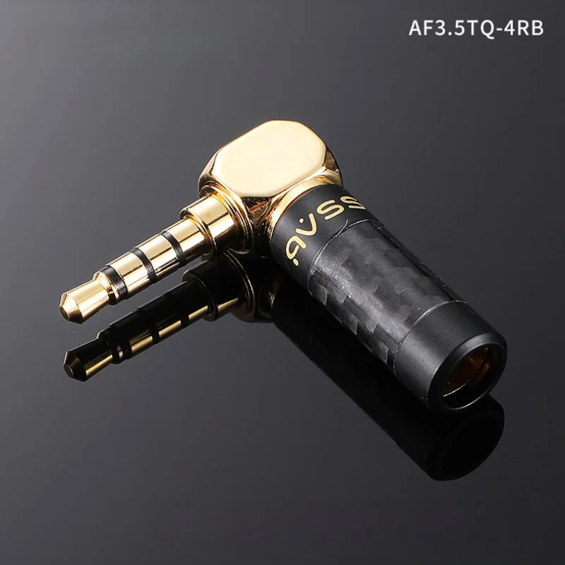 3.5mm Male Audio Jacks 3.5 mm Jack 90 Degree Headphone Plug 4 Pin ...