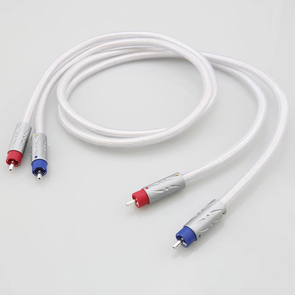 Pair-Audiocrast-IC102AG-99-998-Pure-Silver-RCA-Cable-HiFi-Audio ...