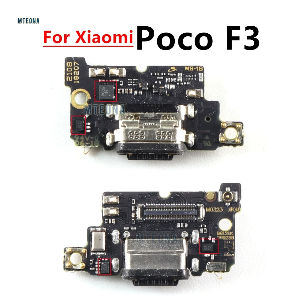 With IC For Xiaomi Poco F3 USB Charging Port Flex Cable 33W Fast ...