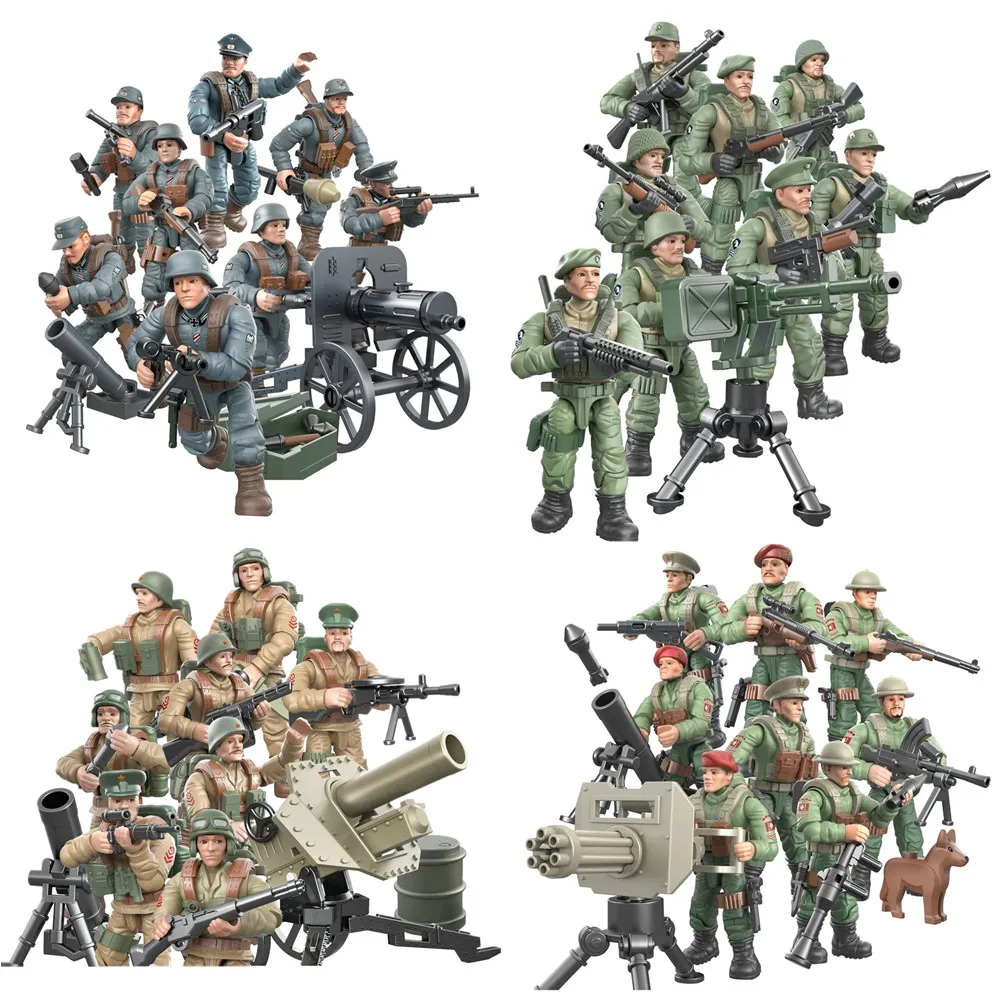 Guerra-Mundial-2-Figuras-Militares-Blocos-de-Constru-o-Soldados-do-Ex-rcito-Nacional-Montam ...