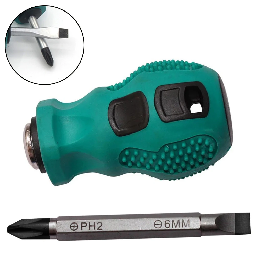 1pc Stubby Screwdriver 13cm Length 7.5cm Width HRC52-54 Dual-purpose ...
