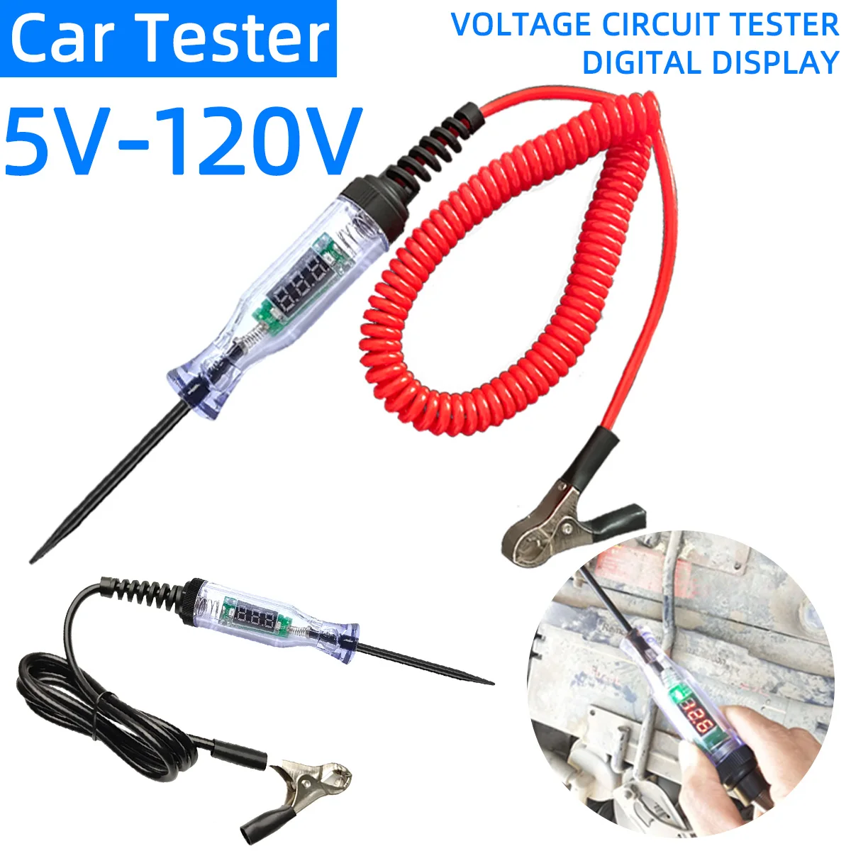 5V-To-90V-Car-Tester-Pen-Voltage-Circuit-Test-DC-Digital-Display ...
