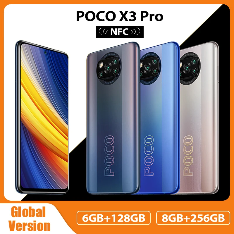 Teléfono Inteligente POCO X3 Pro versión Global, smartphone con NFC ...