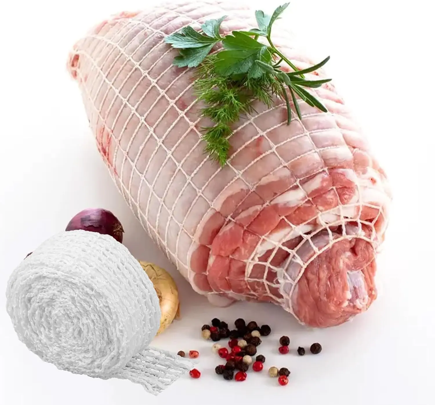 Meat Netting Roll Elastic Smoked Meat Poultry Ham Netting Meat Butcher ...