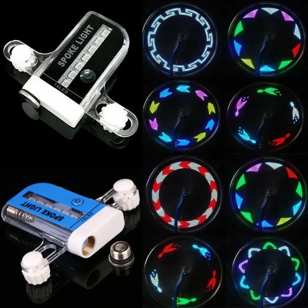 Bike LED Neon Bicycle Wheel Spoke Light Waterproof Color Bike Safety ...