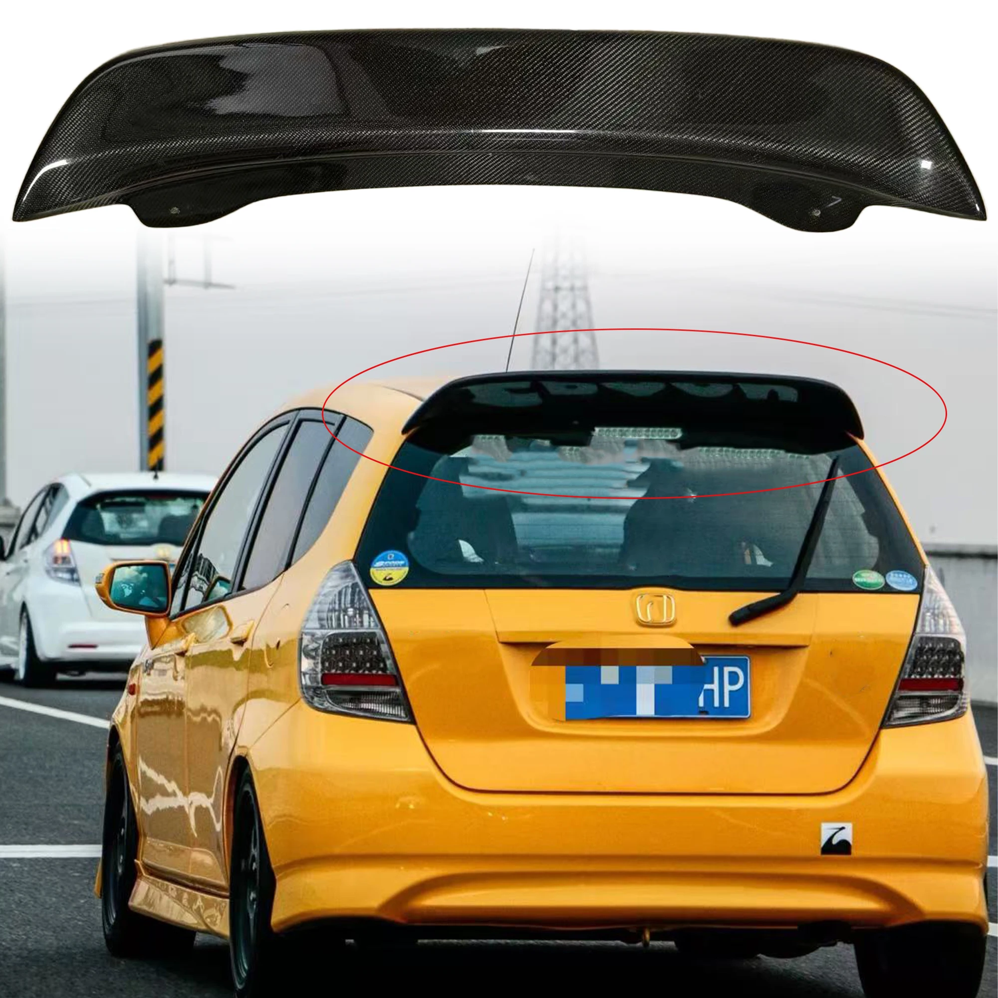For Honda 1st generation Fit GD3 GD1 2004-2008 High quality carbon ...