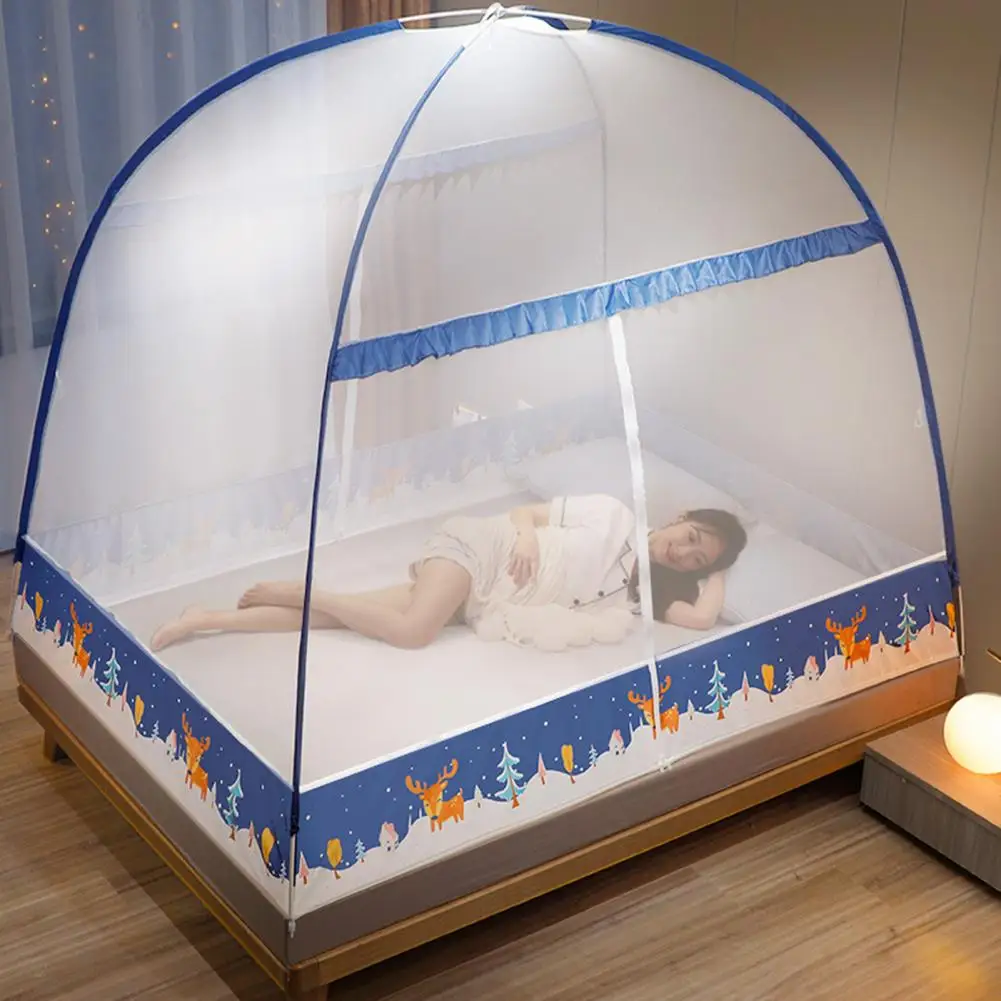Zipper-Design-Mosquito-Net-Fully-Enclosed-Mosquito-Net-Premium-Dual ...