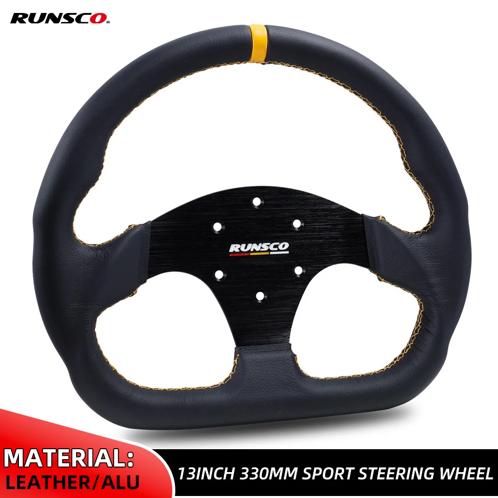 13Inch-330mm-Sport-Steering-Wheel-Competitive-Karting-Drift-Racing-PC ...