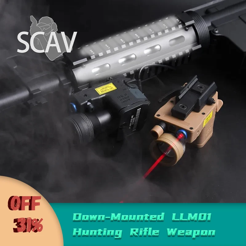 WADSN-Airsoft-New-Version-Down-Mounted-LLM01-Hunting-Rifle-Weapon-Red ...