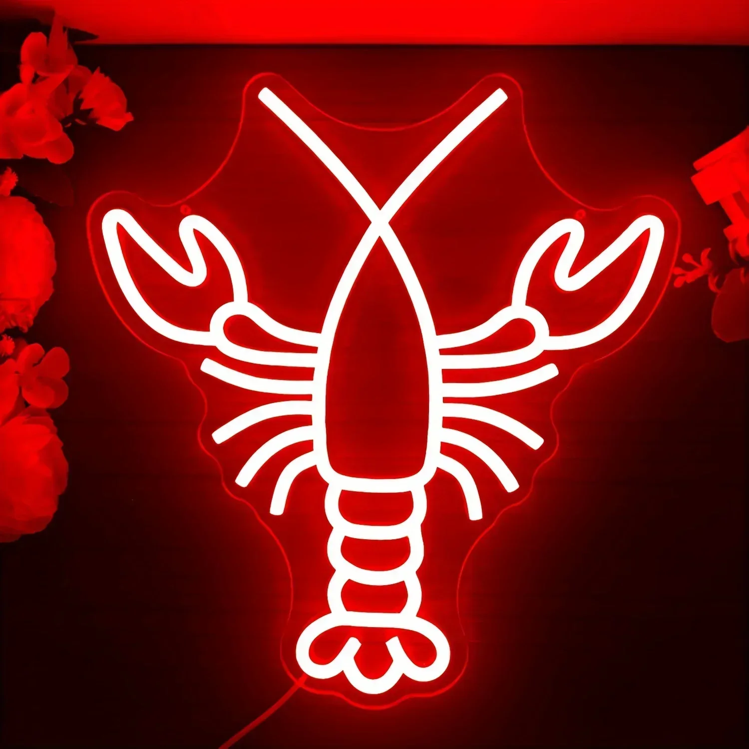 Lobster Neon Sign for Wall Decor,Led Neon Sign for Bar,Neon Light Up ...