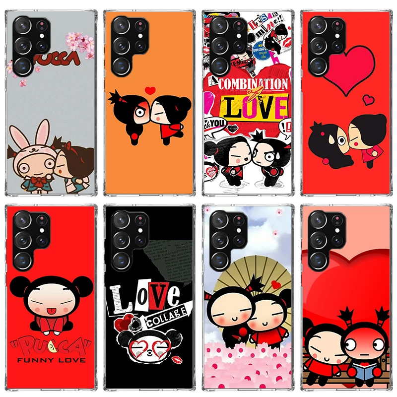 Funda de teléfono Pucca Garu de dibujos animados para Samsung Galaxy ...