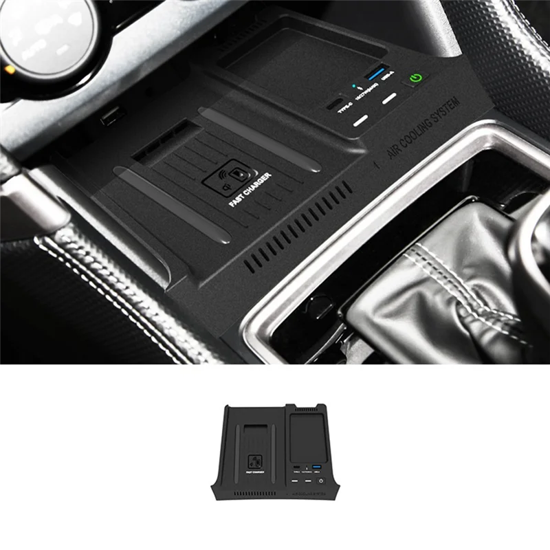 Car-Wireless-Charger-Center-Console-Phone-Charging-Board-Fast-Charging ...