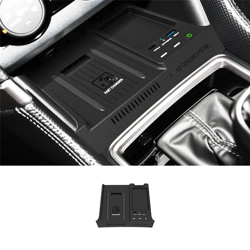 Car Wireless Charger Center Console Phone Charging Board Fast Charging ...