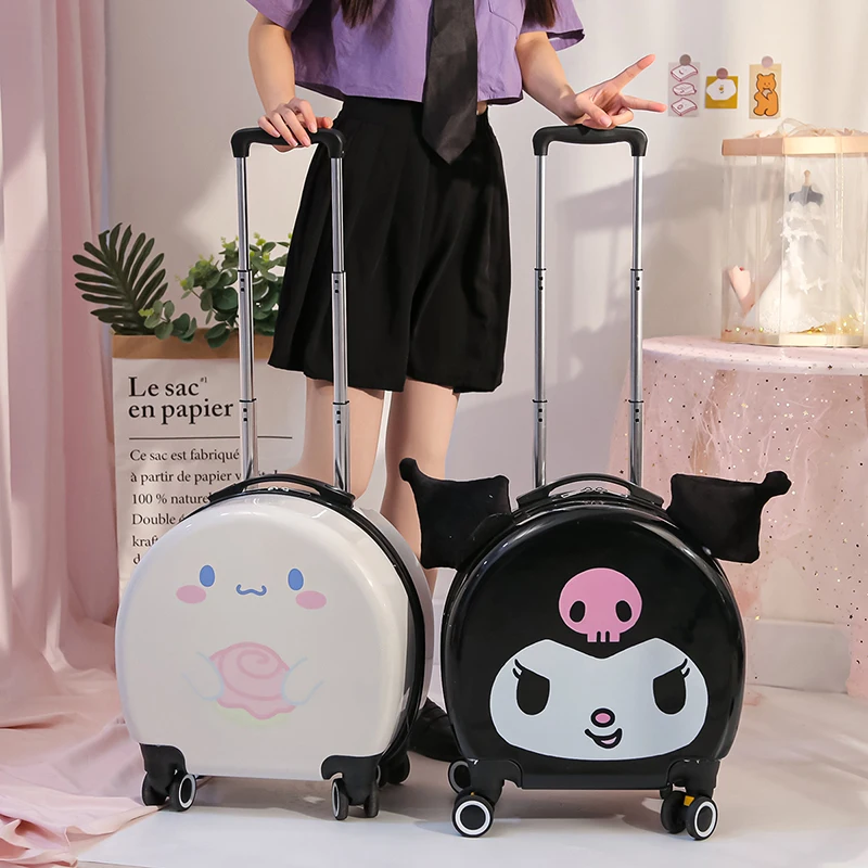 Sanrio-Kuromi-Luggage-Suitcase-Anime-Cute-Travel-Bag-Portable-Aircraft ...