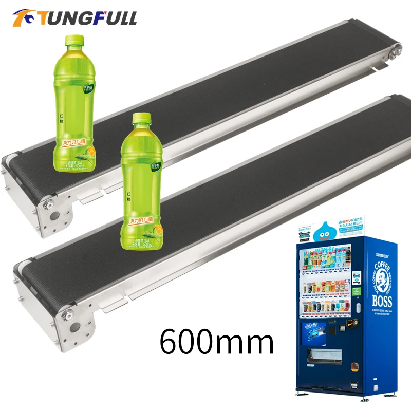 Mini-Belt-Conveyor-Machine-600mm-Conveyor-Belt-Machine-PU-Belt-Vending ...