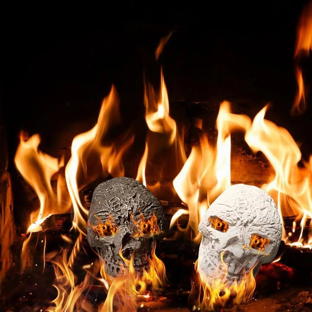Scary Skulls On Fire