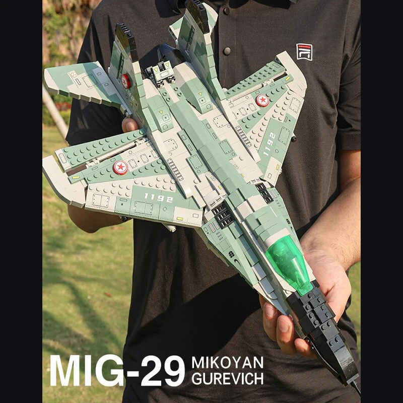 Fighter Building Blocks SU-57 MIG-29 USSR Military Series Model ...