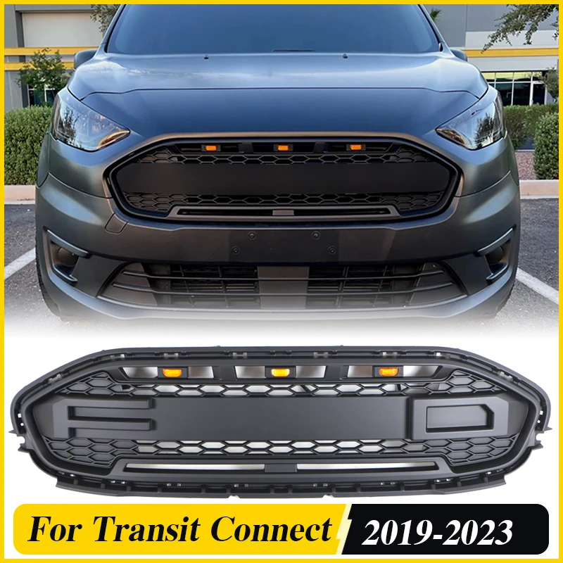 Front Grill With Led Lights Bumper Grille Auto Parts Accessories ...