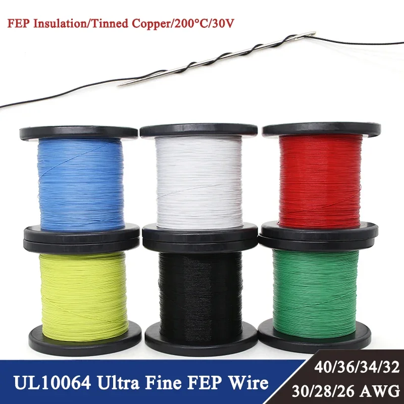 UL10064-PTFE-Wire-No-scroll-40-36-34-32-30-28-26AWG-PEP-Plastic-Solder ...